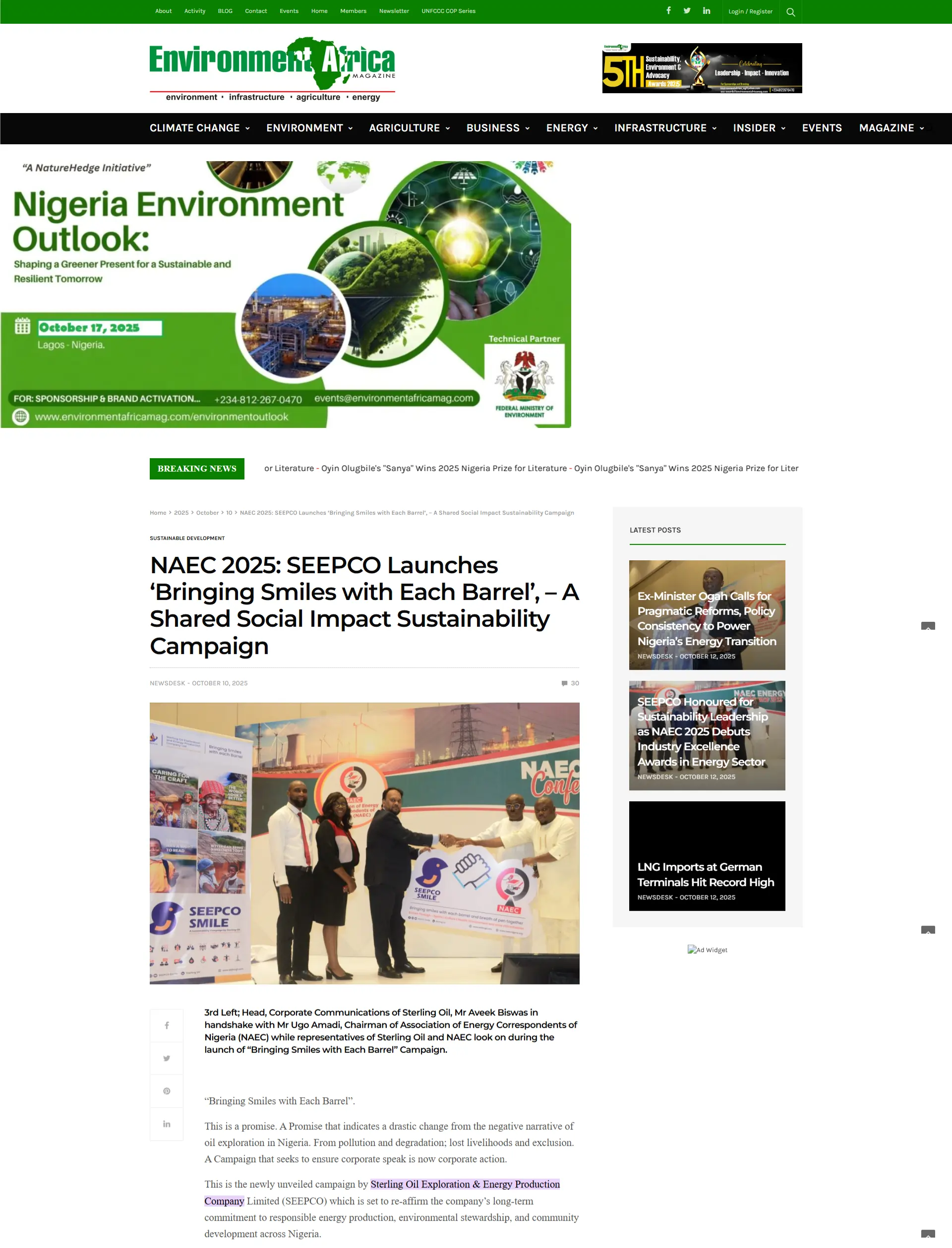 NAEC 2025: SEEPCO Launches ‘Bringing Smiles with Each Barrel’, – A ...
